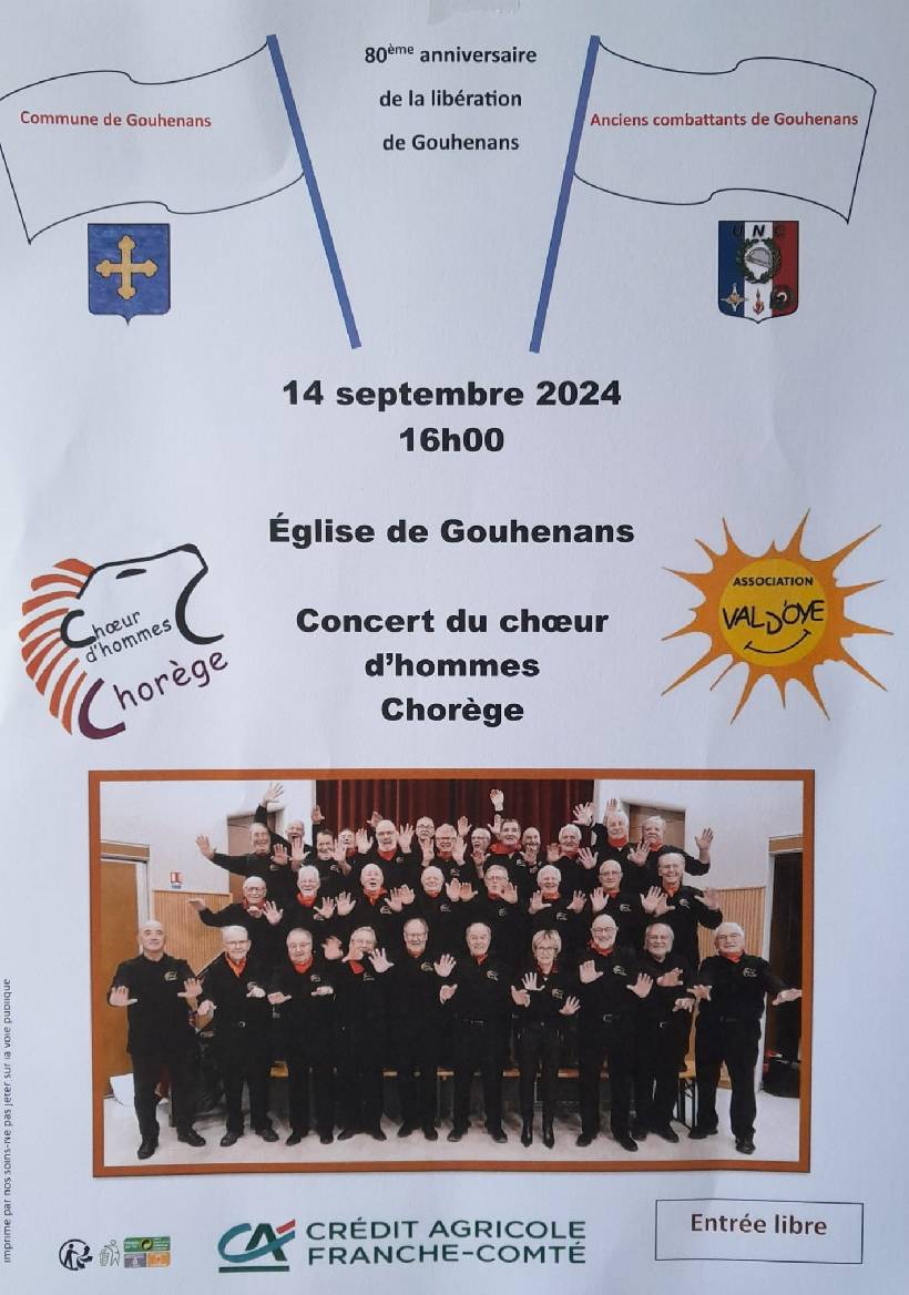 Choeur d'hommes Chorege - Culture 70